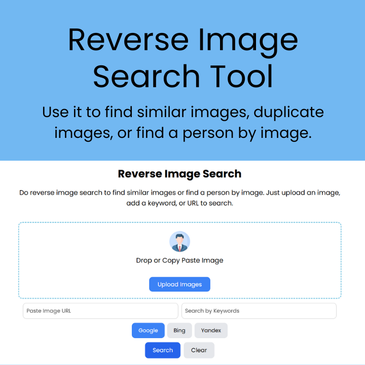 Reverse Image Search Tool | Find Similar Images For Free